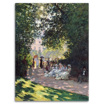 Stampa su Tela "Parigini al Parc Monceau - 1878" - Monet Claude - Artenòr