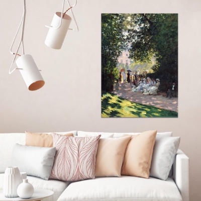 Stampa su Tela "Parigini al Parc Monceau - 1878" - Monet Claude - Artenòr